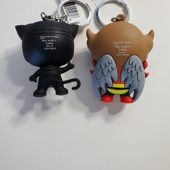 DC Comics | Toys | Women Of Dc Universe Hawkgirl Catwoman Keychains ...